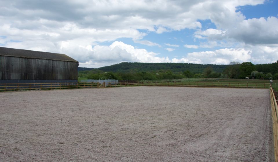 50 x 30m Equestrian Arena With Silica Sand & Stabilising Fibre Surface ...